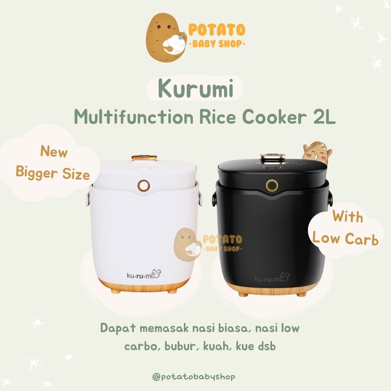 Jual Kurumi Home Multifuction Rice Cooker 2L ( With Low Carb Function ...