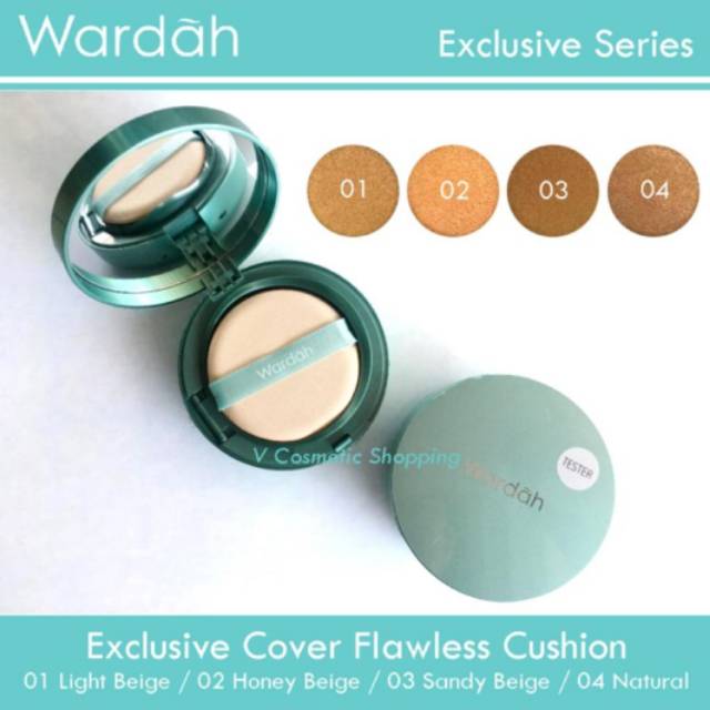 Jual Wardah Exclusive flawless cover cushion | Shopee Indonesia