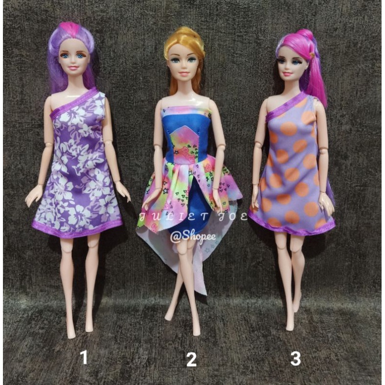 Jual BAJU Mini Dress Boneka Berbi bjd pivotal 30cm | Shopee Indonesia