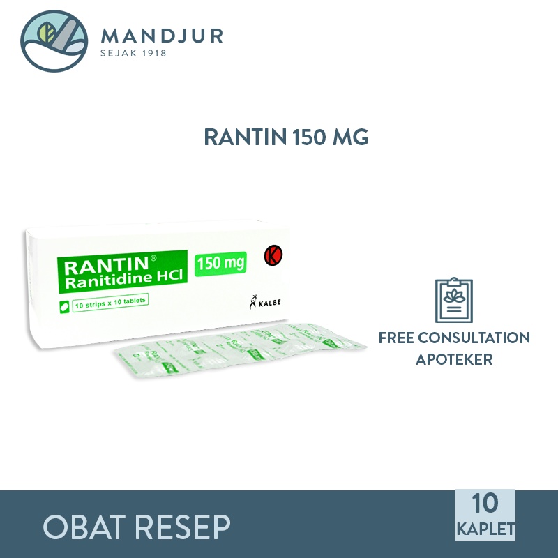 Jual Rantin 150 Mg Strip 10 Tablet | Shopee Indonesia