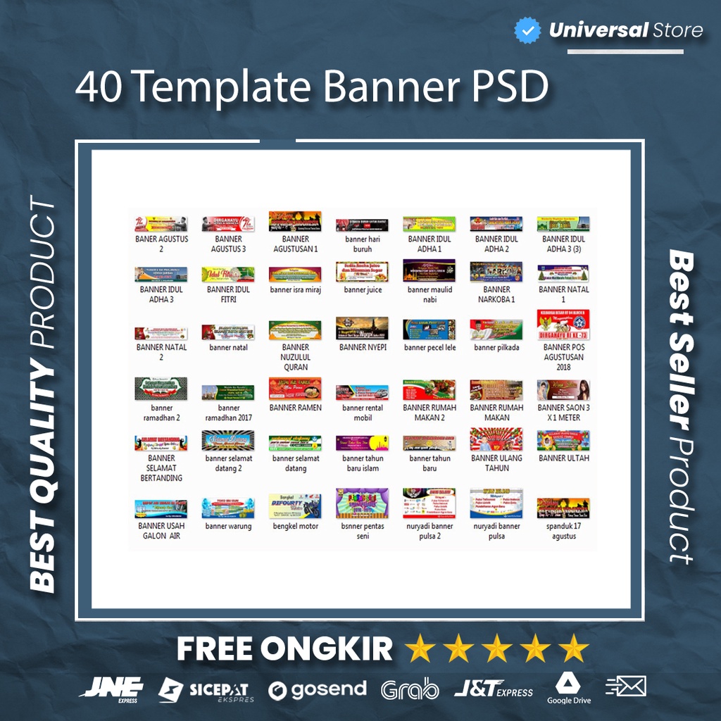 Jual Koleksi 40 Template Desain Banner Psd Photoshop Campuran Design ...