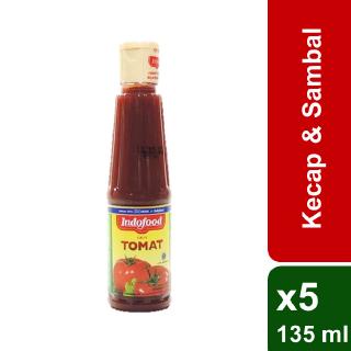 Jual Indofood Saus Tomat Botol 5 x 135 mL | Shopee Indonesia