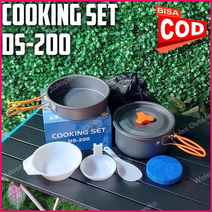 Jual cooking set nesting ds 200 ultralight 1-2 person | Shopee Indonesia