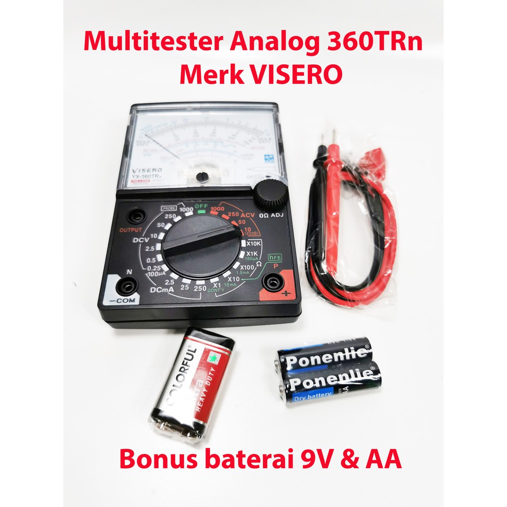 Jual Multitester/ Avometer/ Multimeter Analog Visero YX-360 TRN ...