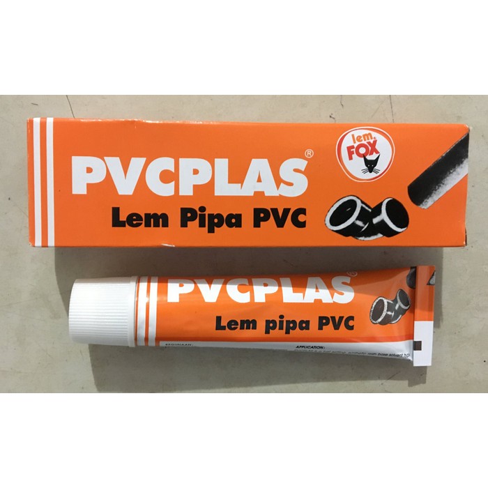 Jual Lem Fox / Lem Pipa / Fitting PVC Merk PVCPLAS Tube 35gr 100% Asli ...