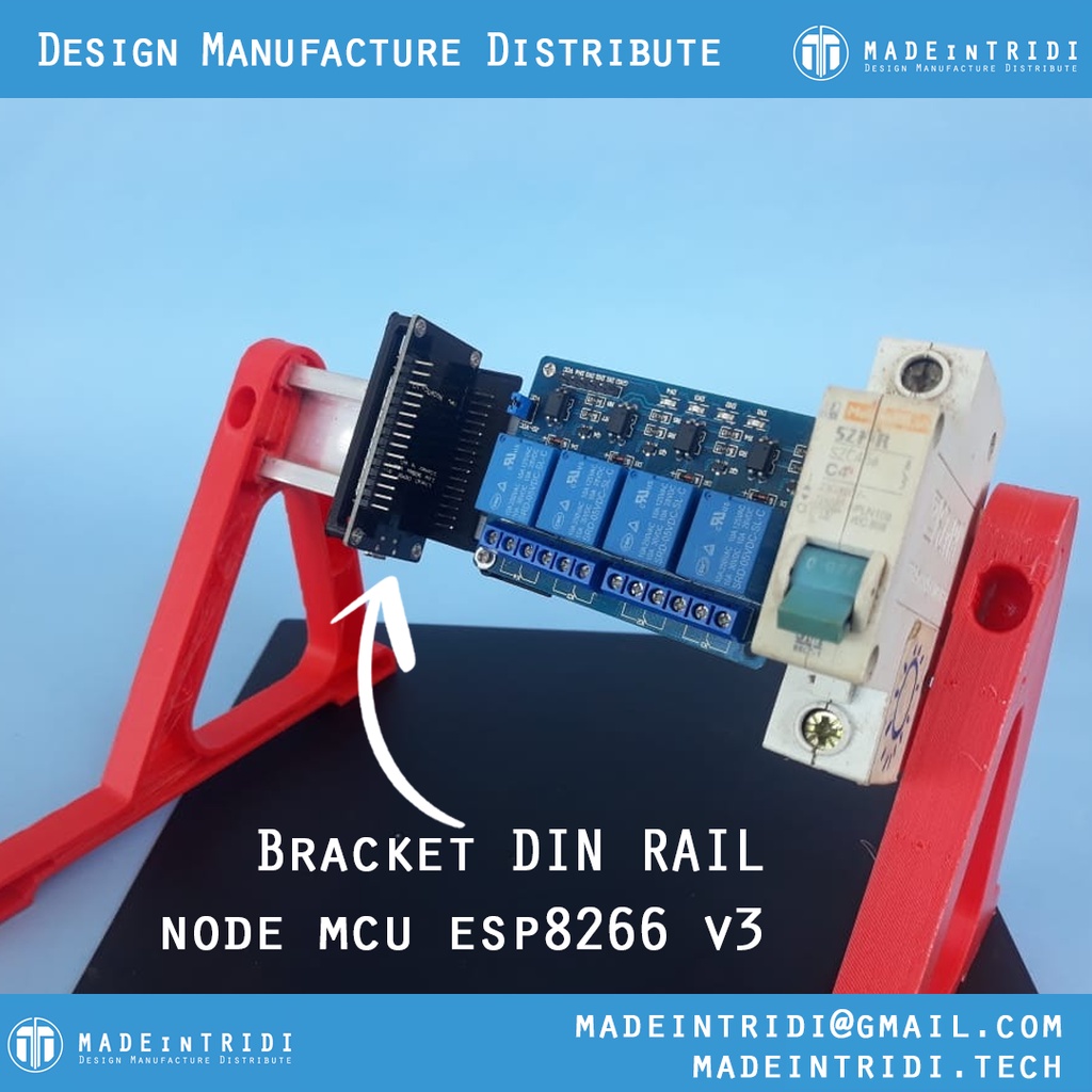 Jual DIN Rail Mounting Node MCU esp8266 Mount Bracket DIN RAIL NodeMCU ... Jual DIN Rail Mounting Node MCU esp8266 Mount Bracket DIN RAIL NodeMCU ...