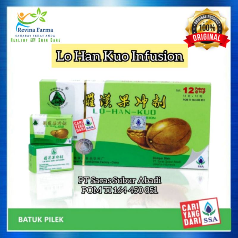Jual Lo Han Kuo infusion 1 Box isi 12 Lohankou Untuk Panas Dalam, Sakit ...