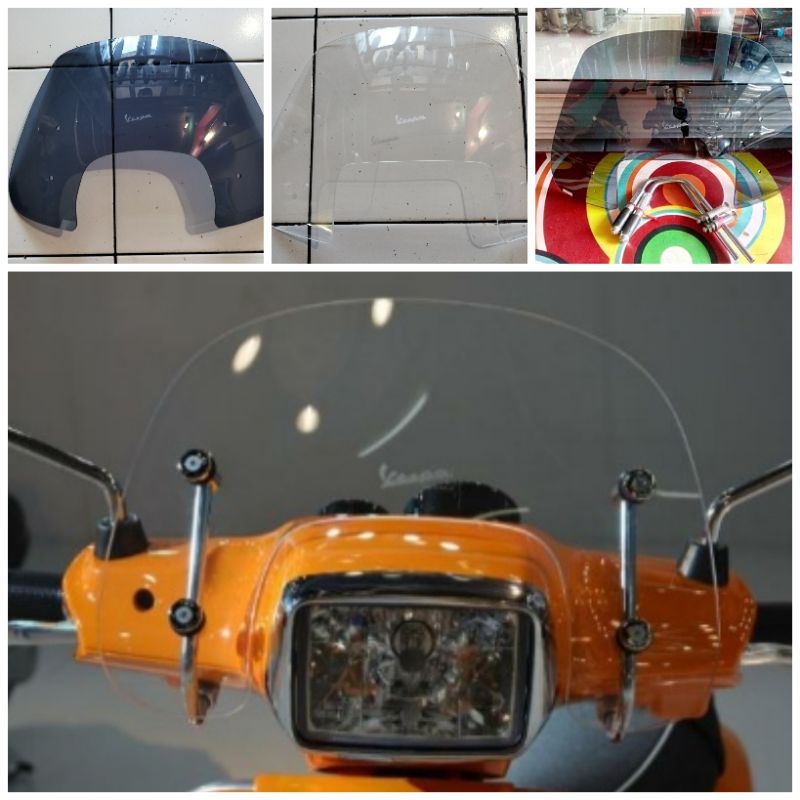 Jual Aksesoris Vespa Winshield / Fly Screen Buat Vespa S125 iGet dan ...
