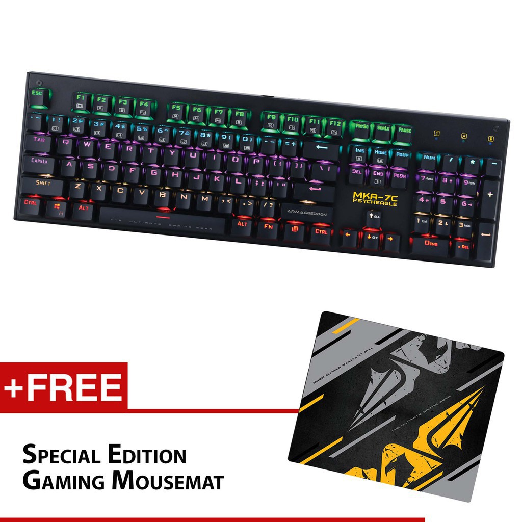 Jual Armaggeddon MKA-7C Psycheagle Mechanical Keyboard | Shopee Indonesia