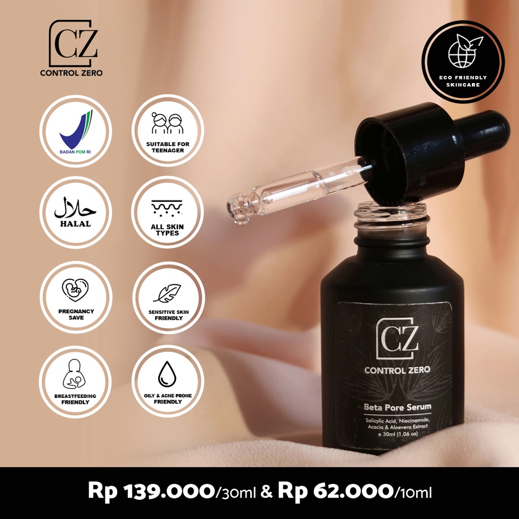 Jual Control Zero - Beta Pore Serum 10ml & 30ml Brightening Face Serum ...