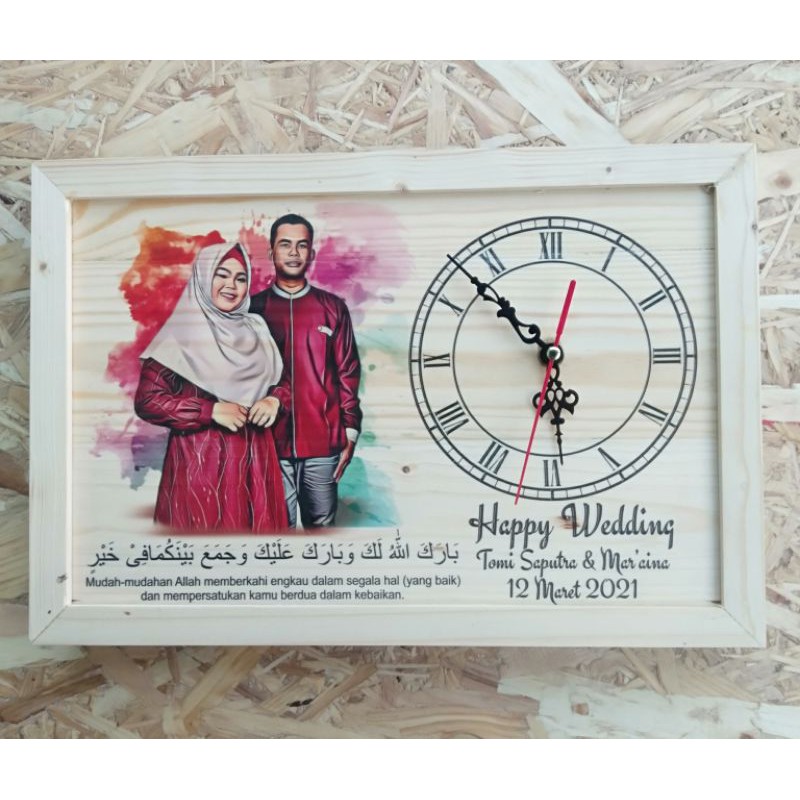 Jual Foto Kayu | Jam Kayu | Jam Dinding Kayu | Jam Sketsa || Jam Lukis ...