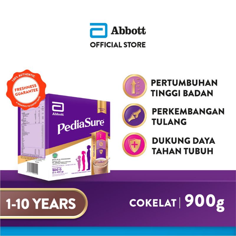 Jual PEDIASURE TRIPLESURE COKLAT 900GRAM | Shopee Indonesia
