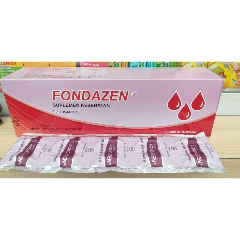 Jual FONDAZEN Vitamin Tambah Darah per strip | Shopee Indonesia