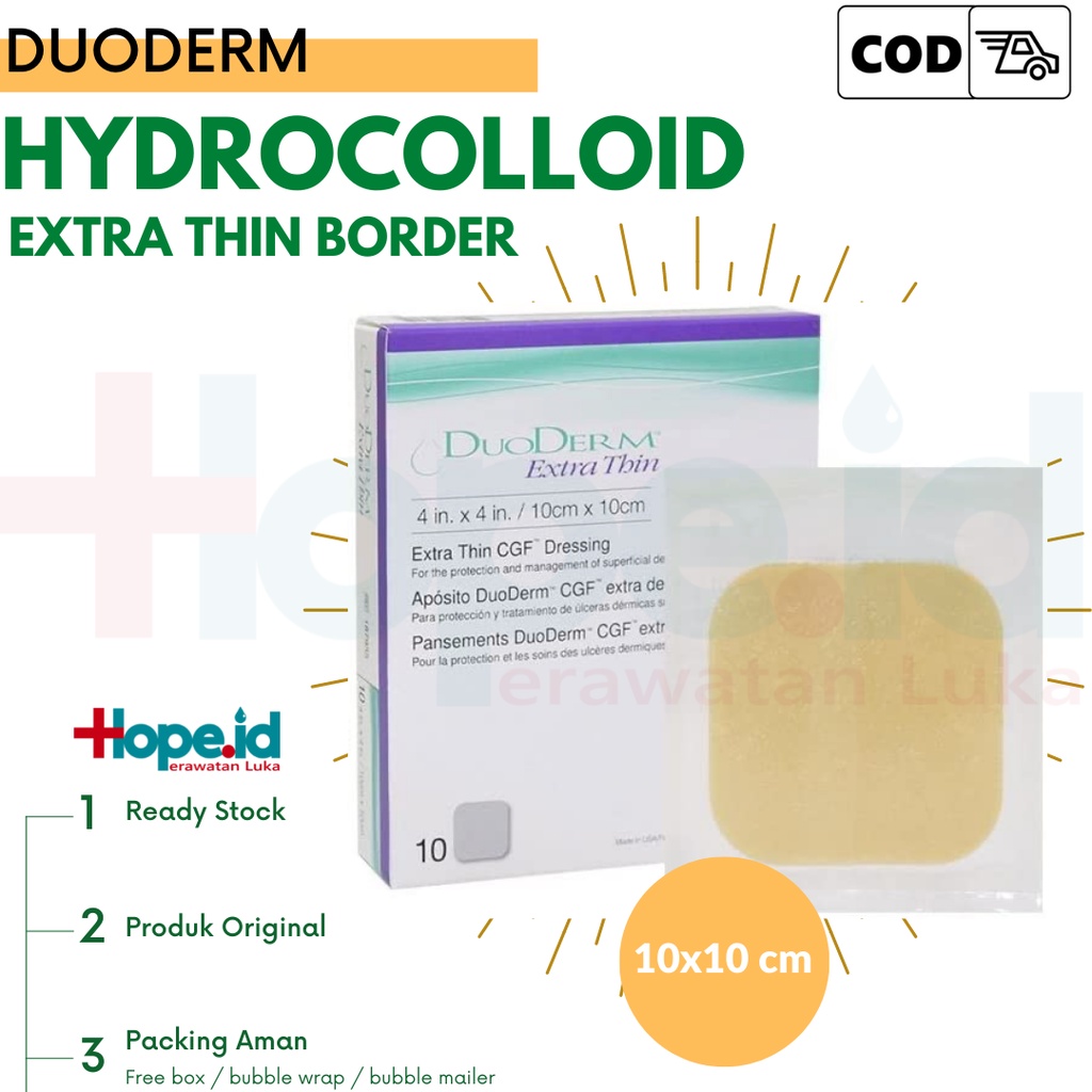 Jual Hydrocolloid Duoderm Extra Thin 10 cm x 10 cm | Shopee Indonesia