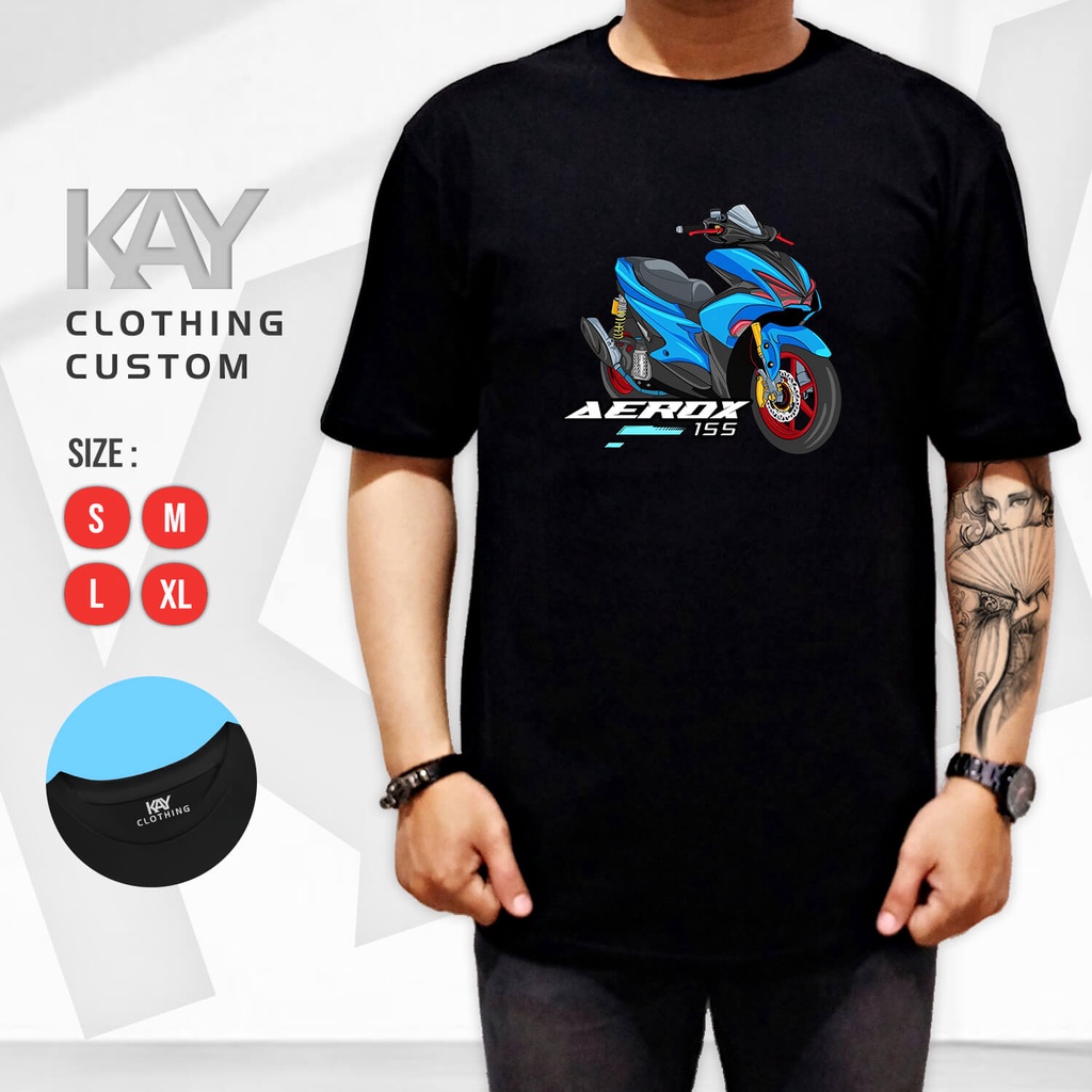 Jual Kaos AEROX 155 New Shouters Kaos Yamaha Motor Honda S M L XL 2XL 3XL 4XL KAY43 | Shopee ...