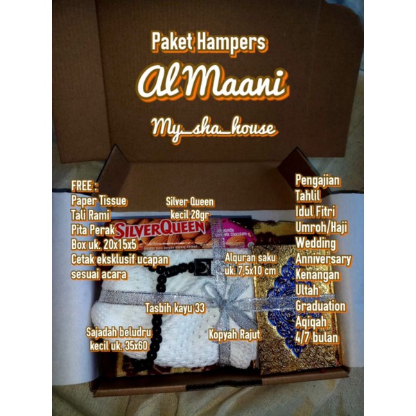 Jual PAKET AL MAANI. Hampers Kado Hadiah Gift Box Souvenir Parcel ...