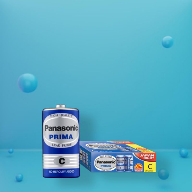 Jual Battray Sedang/Tanggung Biru Panasonic size C ( isi 2 ) | Shopee ...