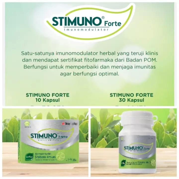 Jual STIMUNO Forte Botol Isi 30 Kapsul / Strip Isi 10 Kapsul - Suplemen ...