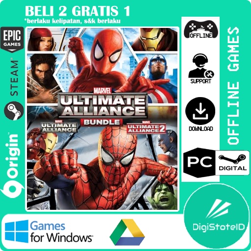 Jual Marvel Ultimate Alliance Bundle 1 + 2 - Game PC | Shopee Indonesia