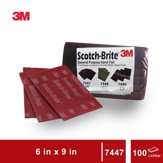 Jual 3M Scotch-Brite Amplas Maroon General Purpose Hand Pad 7447- 10 ...