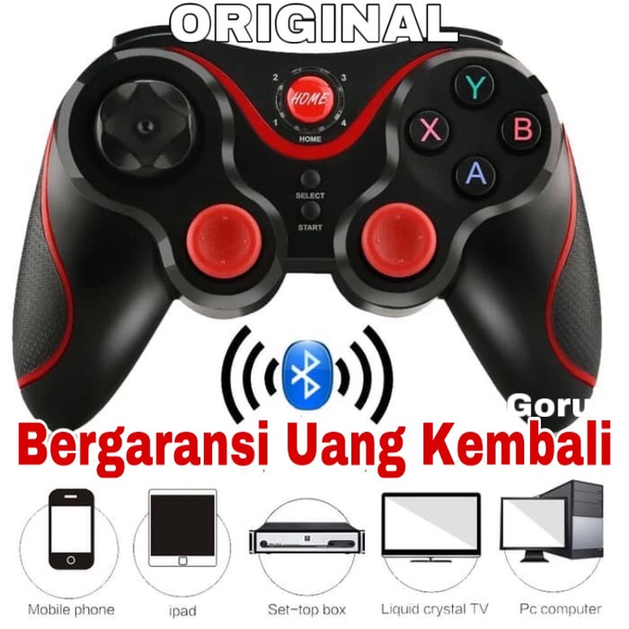 Jual Terios T3 wireless Original controller game stik bluetooth Android ...