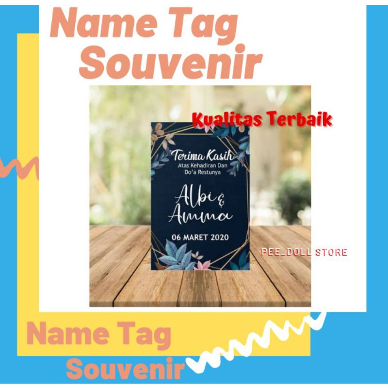 Jual Name Tag Souvenir | Label Souvenir | Lebel Souvenir | Shopee Indonesia