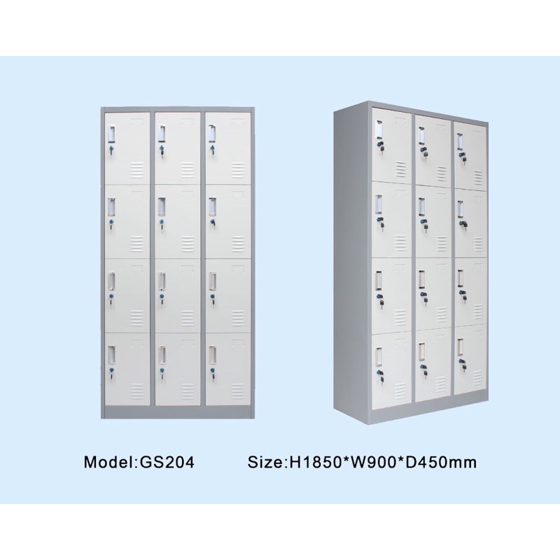 Jual locker 12 pintu lokker loker besi cabinet tempt penyimpanan berkas ...