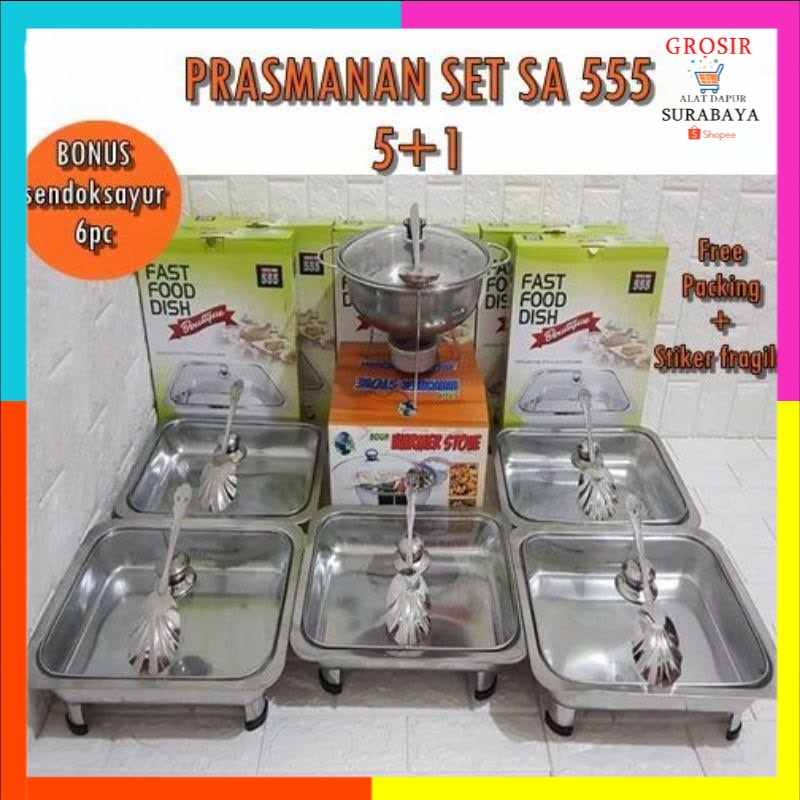 Jual PRASMANAN SET TUTUP KACA 5+1 / PRASMANAN SET 5+1 | Shopee Indonesia