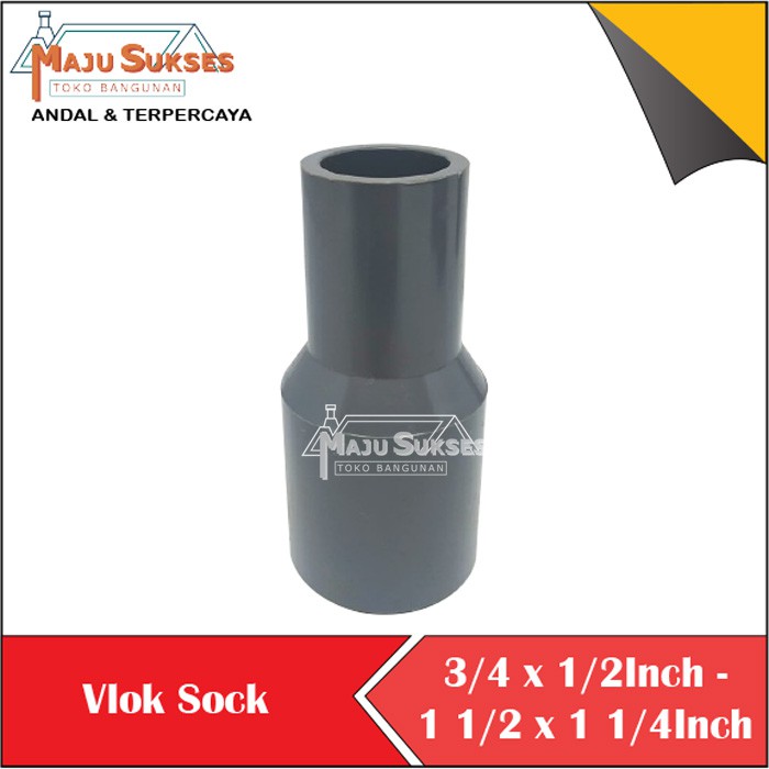 Jual V. SOK REDUSER Vlok sok Vsok Ploksok Polos PVC Rucika ukuran kecil ...