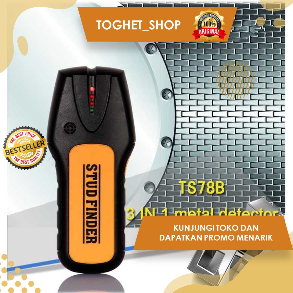 Jual Alat Detektor Logam Pemindai Kabel Kawat Dinding Scanner Logam ...