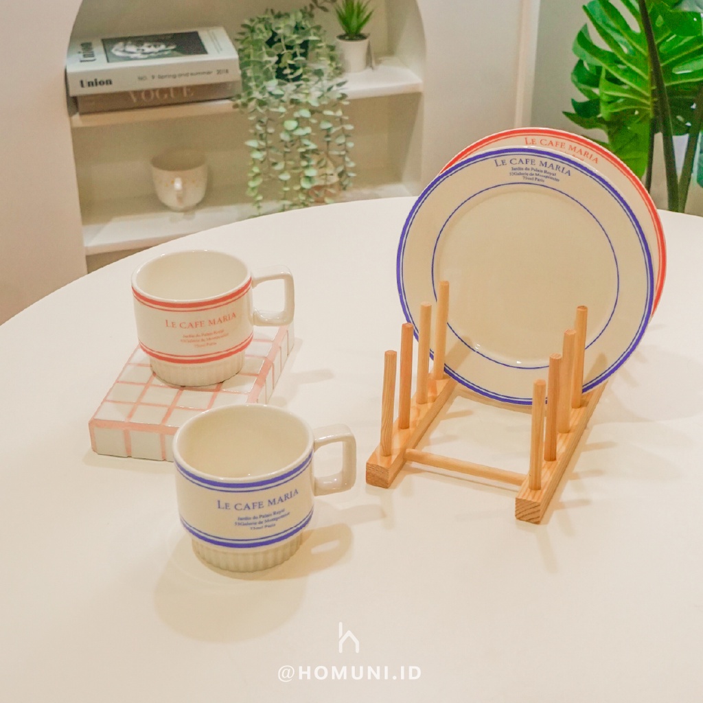 Jual Le Cafe Tableware Mug Plate Italian Design/Piring Gelas Keramik ...