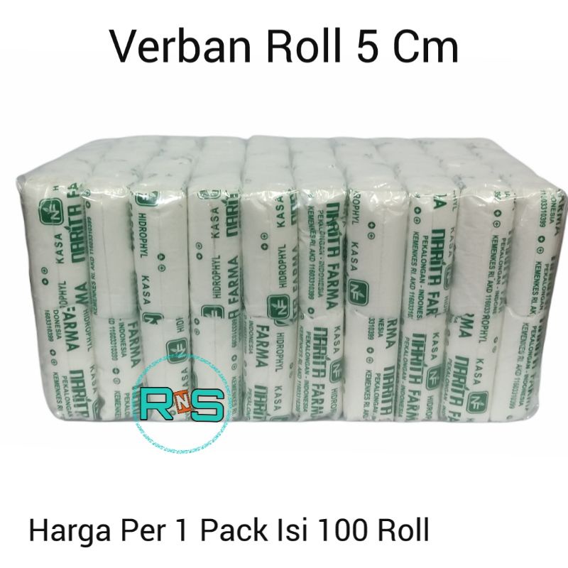 Jual Narita Perban Roll 5 cm isi 100 Roll Verban 5 Cm | Shopee Indonesia