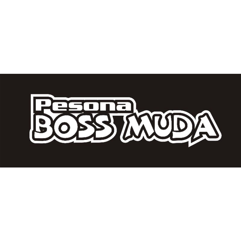 Jual STIKER MOBIL STICKER CUTTING BOSS MUDA BUAT CABIN TRUCK PICK UP ...