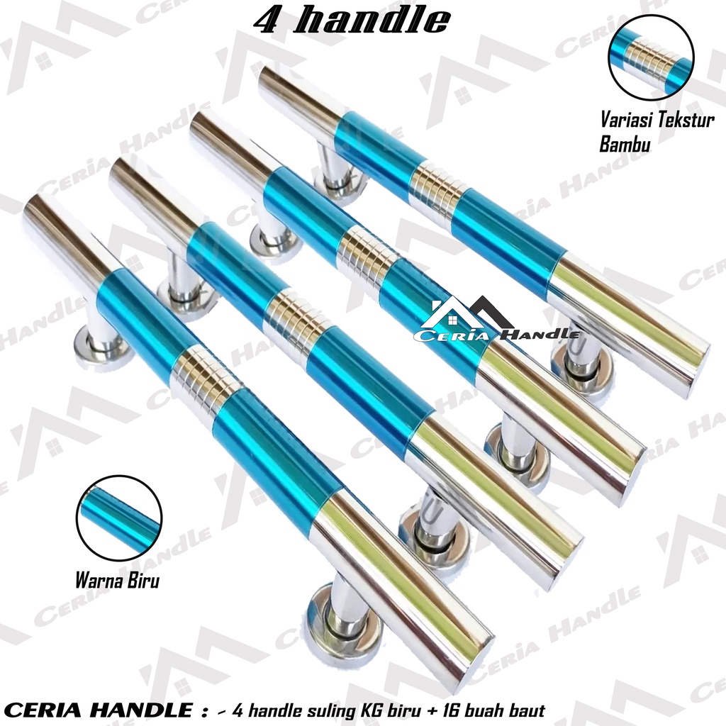 Jual 4 gagang handle pintu minimalis - dua 2 set gagang tarikan pintu ...