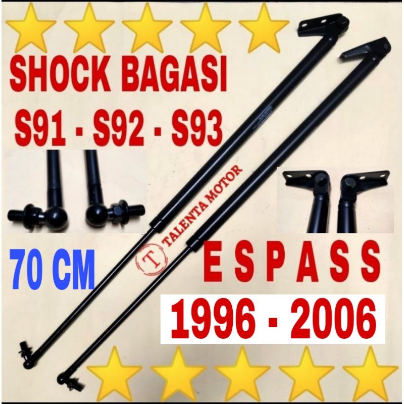Jual BERGARANSI. SEPASANG SHOCK BAGASI ESPASS S91 S92 PANJANG 70CM / 70 CM HIDROLIK PINTU SKOK ...