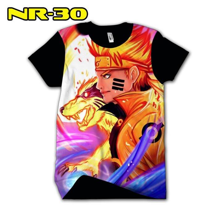 Jual Baju Naruto Kakashi Boruto Baju Print atasan 3D seri Anime ...