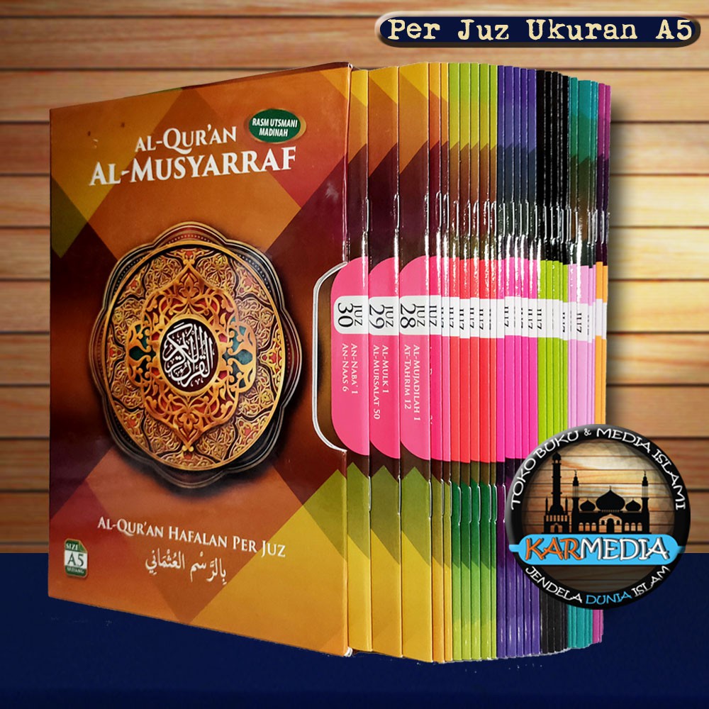 Jual ( BISA CUSTOM CETAK NAMA ) A5 PERJUZ - Al Quran Mushaf Hafalan Per ...