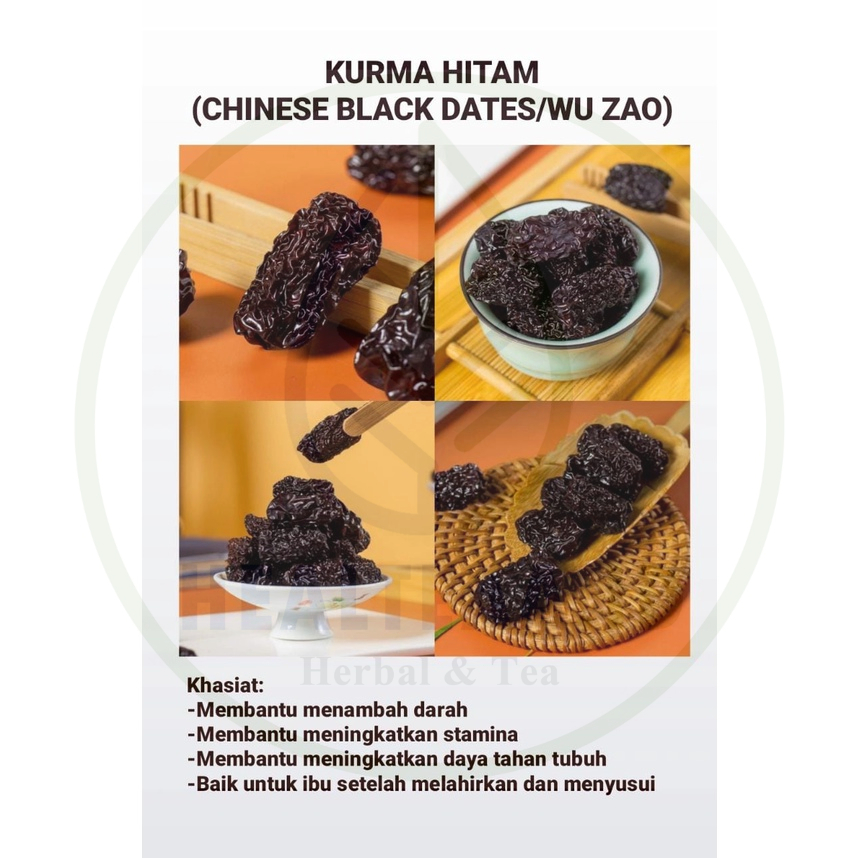 Jual Kurma Hitam , Chinese Black Dates , Wu Zao , Herbal Tiongkok ...