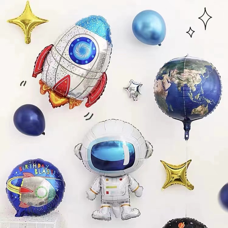 Jual 80cm balon foil astronaut / balon astronot robot luar angkasa ...