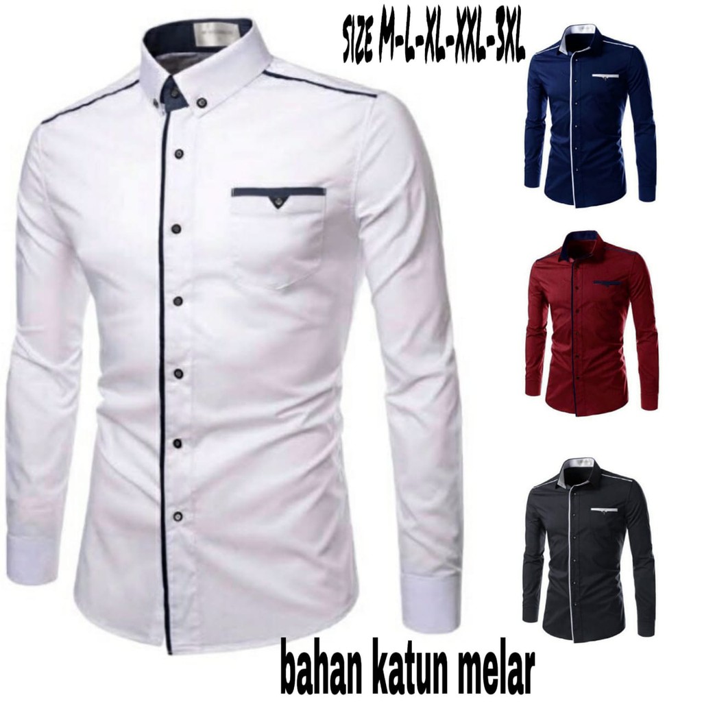 Jual COD HEM PRIA CORSA 4WARNA /5 UKURAN/PAKAIAN PRIA/KEMEJA FORMAL ...
