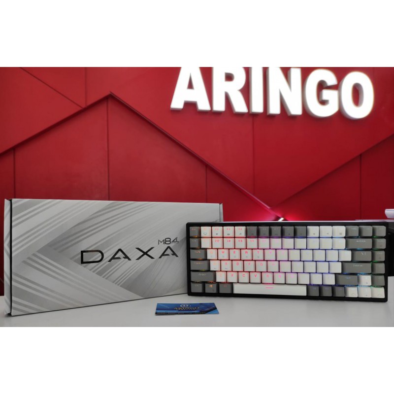 Jual Keyboard Rexus GAMING MECHANICAL DAXA M84 PRO WHITE - BLUE SWITCH ...