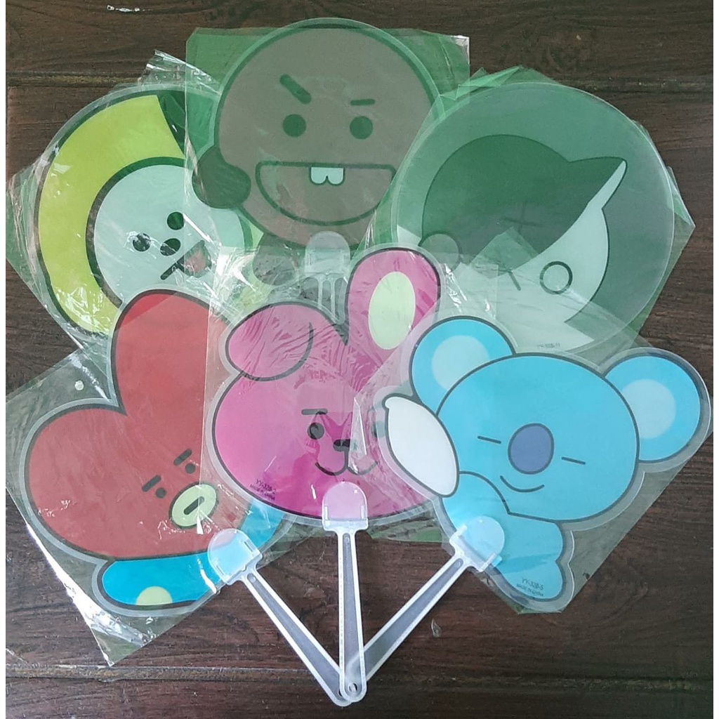Jual Kipas Tangan Plastik PVC Karakter BTS K-POP | Shopee Indonesia
