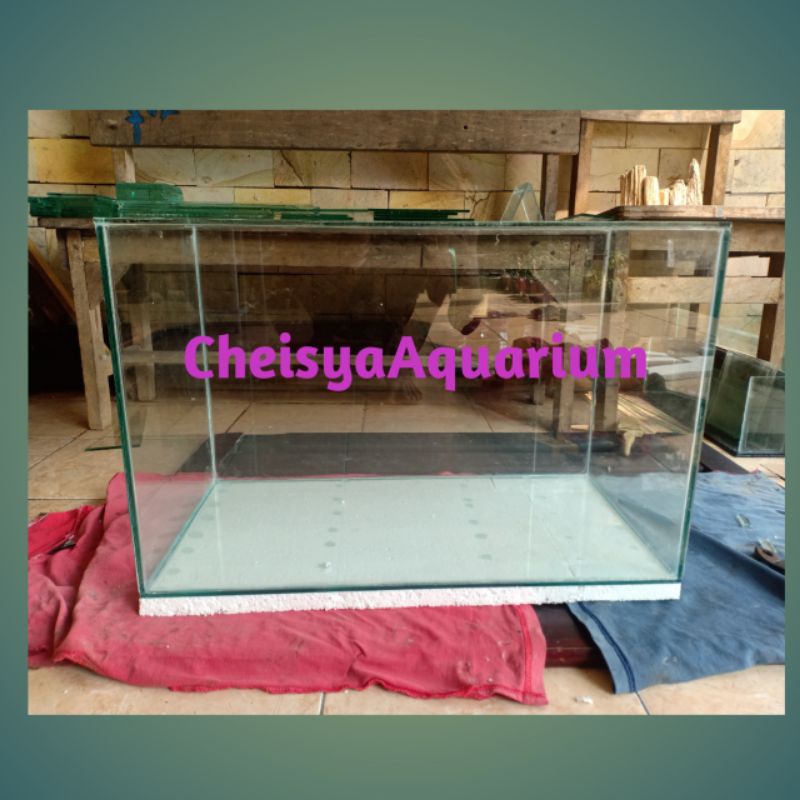 Jual Aquarium kaca aquascape ikan chana 50x30x30 | Shopee Indonesia