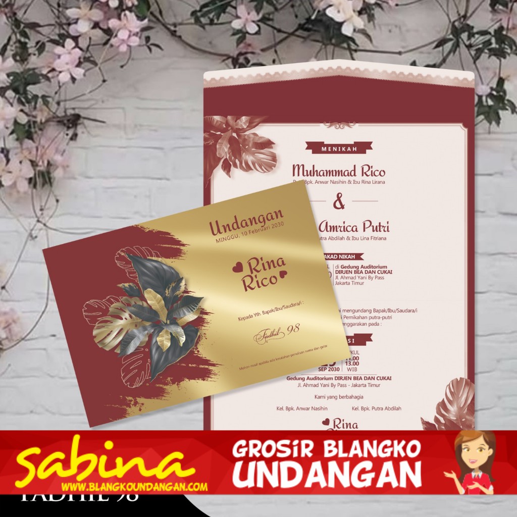 Jual BLANGKO UNDANGAN TERMURAH FADHIL 98 | SABINA UNDANGAN | Shopee Indonesia