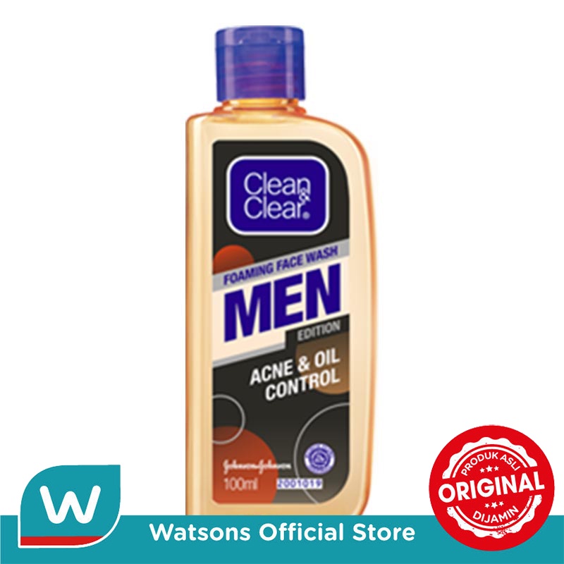 Jual Johnson & Johnson Clean & Clear Face Wash Men 100Ml | Shopee Indonesia