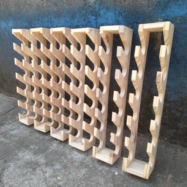 Jual Rak Rakel Sablon Manual kayu 6 slot | Shopee Indonesia
