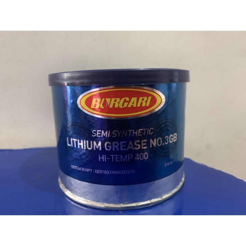 Jual GEMUK BURGARI BESAR 210gr / LITHIUM GREASE BURGARI | Shopee Indonesia