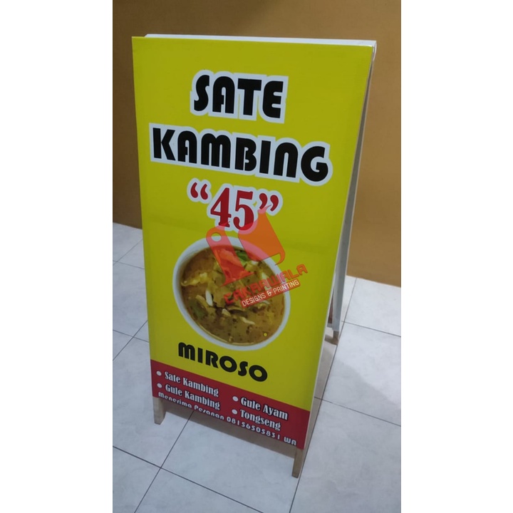 Jual STAND BANNER SATE KAMBING , TONGSENG - STANDING BANNER KAYU UKURAN ...