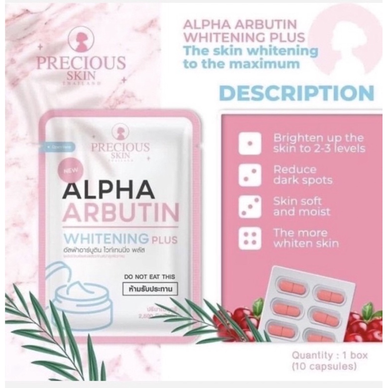 Jual ALPHA ARBUTIN WHITENING PLUS MADE IN THAILAND | Shopee Indonesia