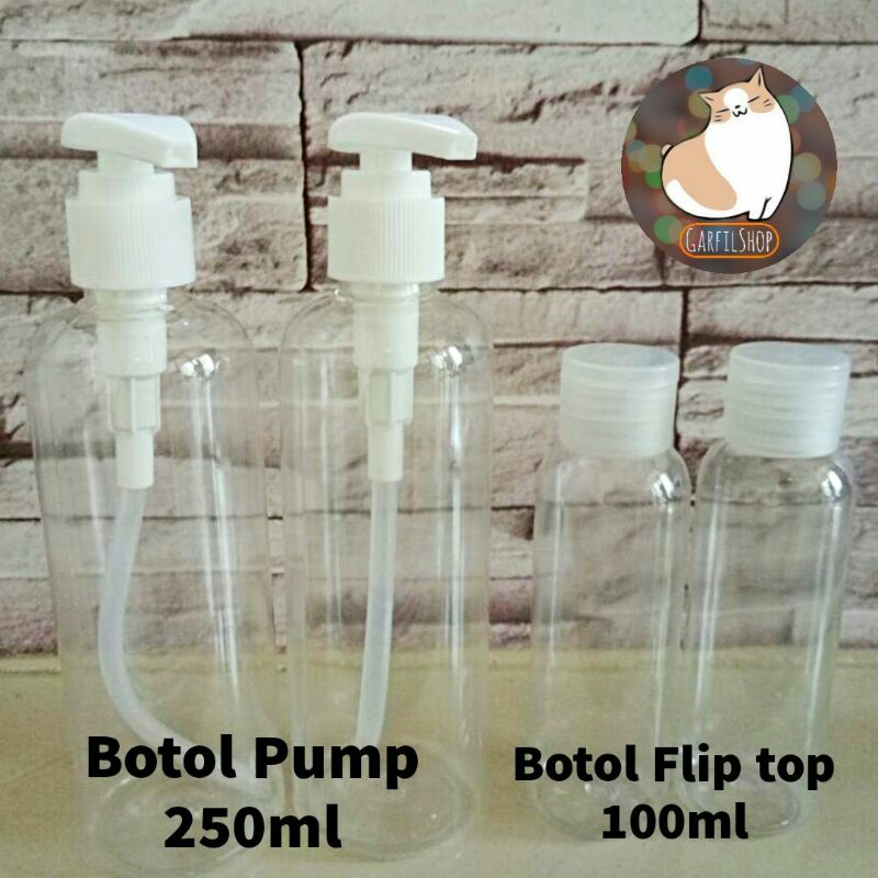 Jual Botol pump 250 ml Botol flip top 100 ml | Shopee Indonesia